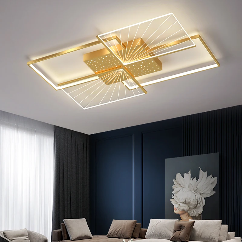 Nordic-Bedroom-Indoor-LED-Ceiling-Lamp-Modern-Simple-Black-Gold-Round ...