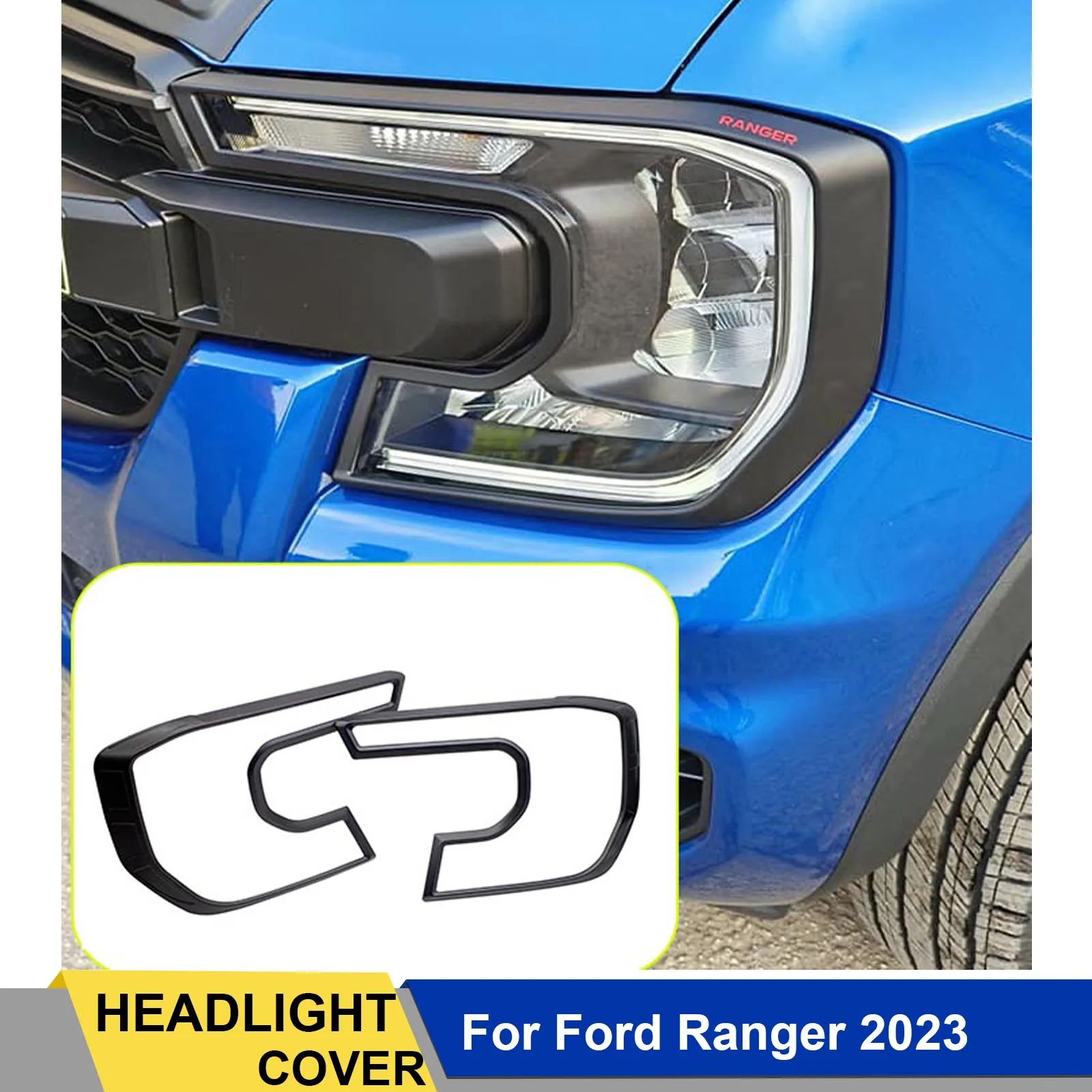 Front Headlight For Ford Ranger 2022 2023+ Wildtrack Sport Xlt Car ...