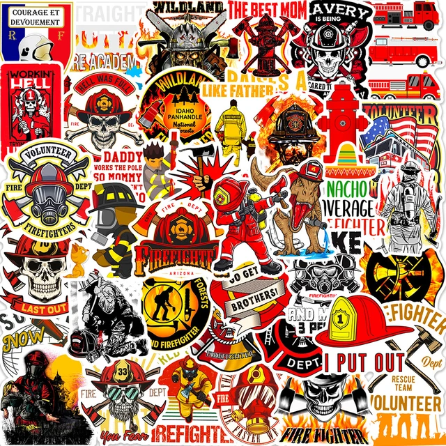 Cool Firefighter Decals