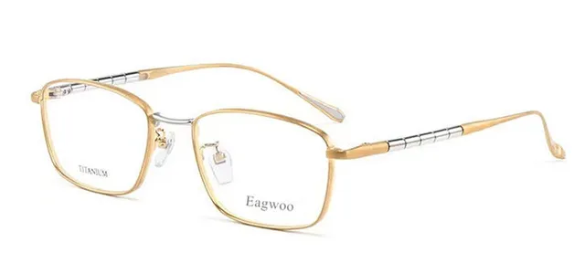 Pure Titanium Eyeglasses Designed Optical Frame Prescription Spectacle ...
