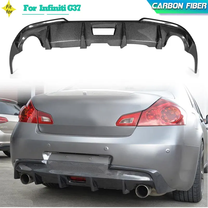 Carbon-Fiber-Rear-Bumper-Diffuser-Lip-for-Infiniti-G37-G37S-Sedan-Coupe ...