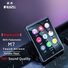 RUIZU M7 메탈 블루투스 5.0 MP3 음악 플레이어, 내장 스피커 MP4, 2.8 인치 풀 터치 스크린, HIFI 워크맨 ...