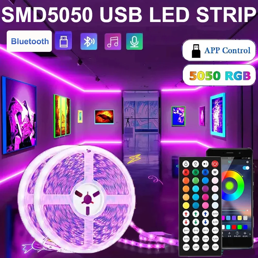 LED-Stirp-Lights-for-Room-Decoration-Christmas-Bluetooth-Neon-Lights ...