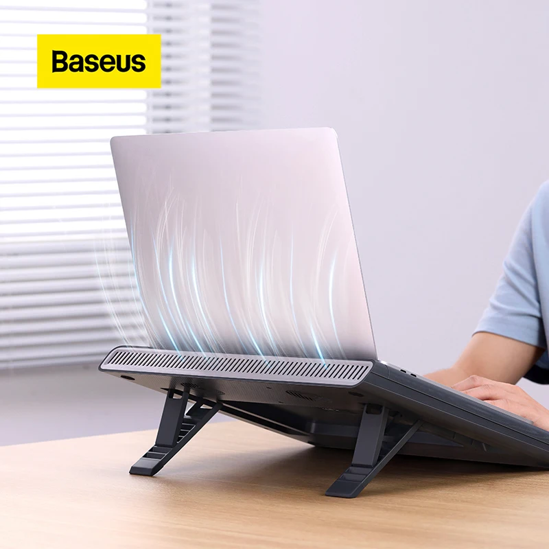 Baseus-Heat-Dissipating-Laptop-Stand-with-Fan-Cooling-Base-Adjustable ...