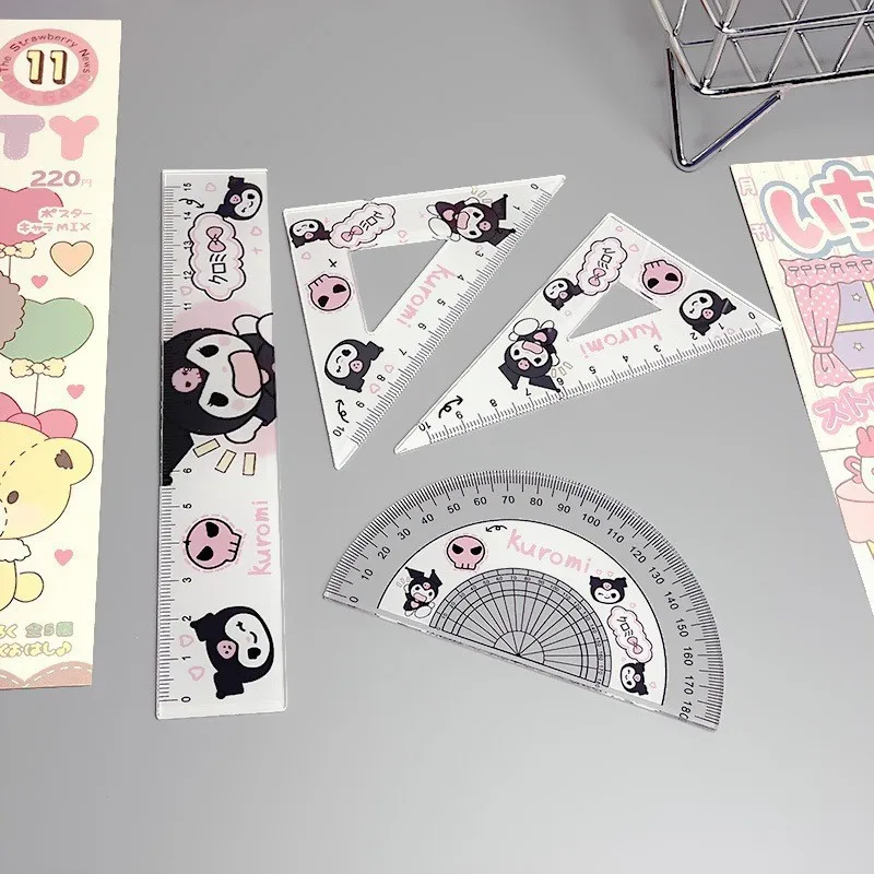 Sanrio-Juego-de-regla-Kawaii-Pochacco-Kuromi-juego-de-dibujos-animados ...