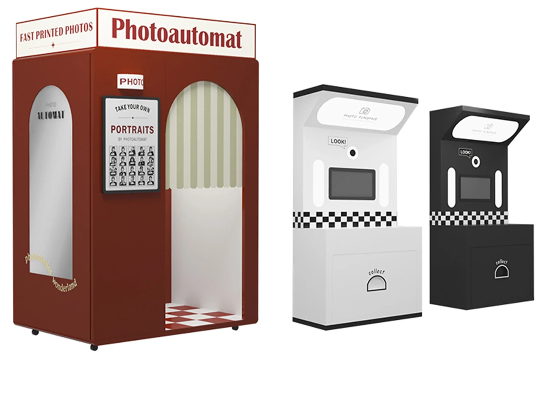 New-Commercial-Photo-Booth-Machine-Swipe-Card-Payment-Fully-Automatic ...