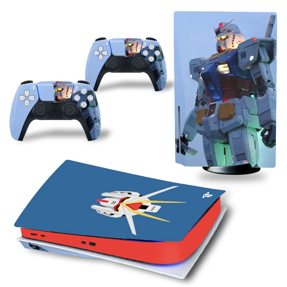 Gundam-PS5-Disc-Skin-Sticker-Decal-Cover-for-Console-and-2-Controllers ...
