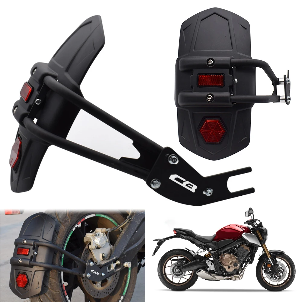 Motorcycle-Rear-Fender-Motorcycle-Wheel-Splash-Guard-Cover-with-Bracket ...