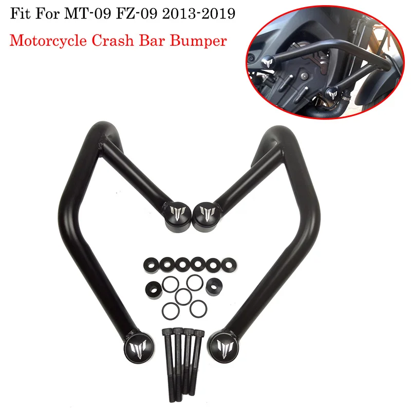 MT09-FZ09-Motorcycle-Engine-Guard-Crash-Bar-Frame-Protector-Bumper-Fit ...