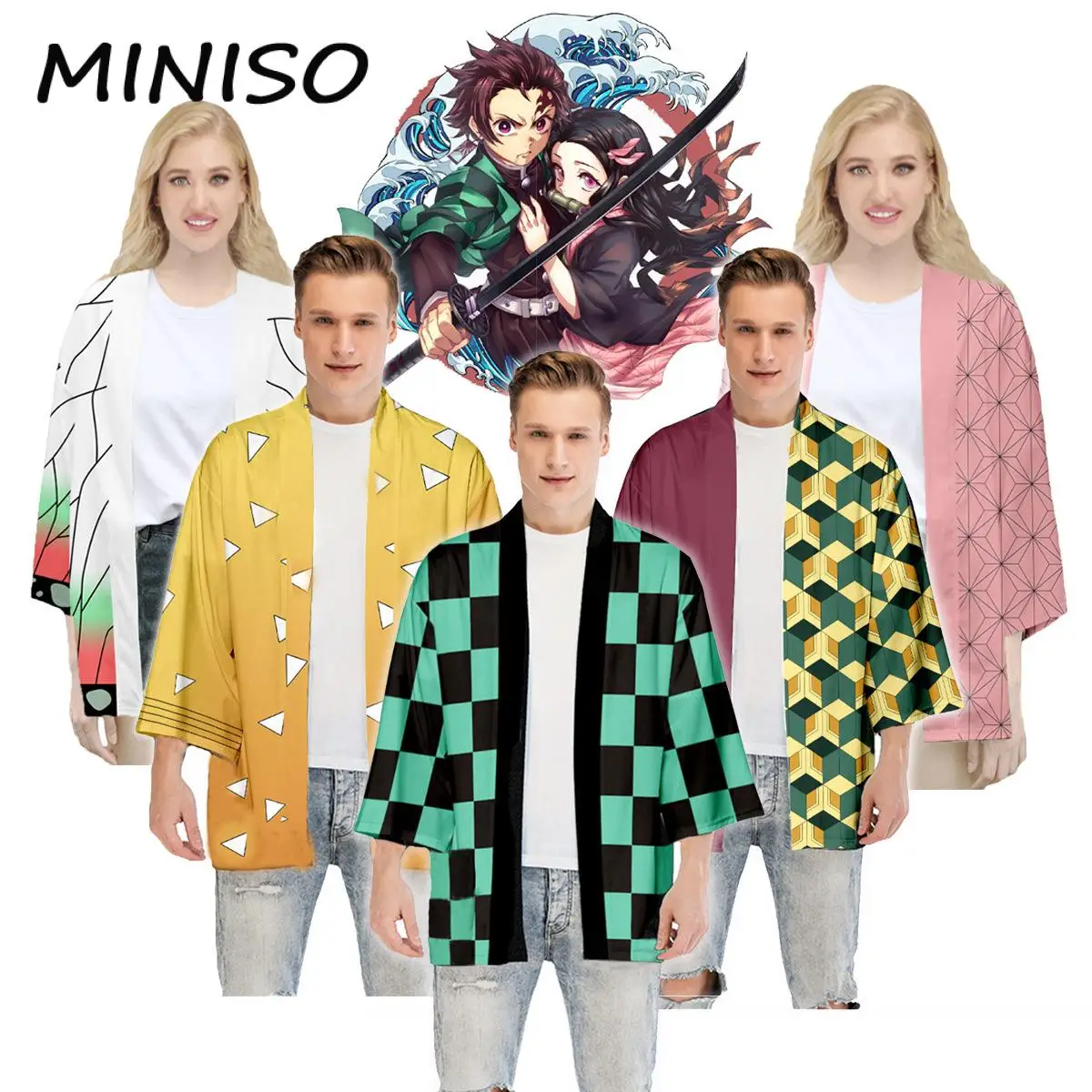 Demon-Slayer-Cardigan-Nezuko-Kamado-Tanjirou-Cosplay-Costume-Japanese ...
