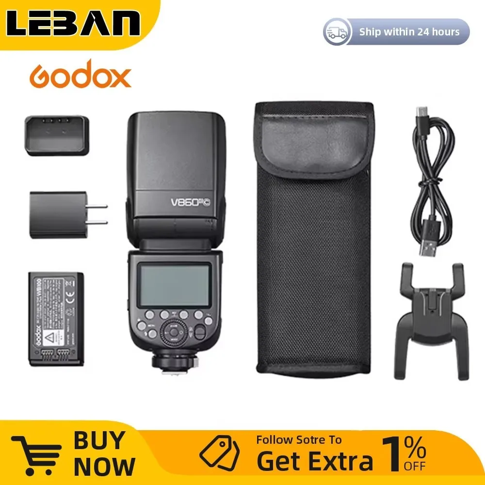 Godox V860III V860 III Speedlite Camera Flash E-TTL HSS Flash Light for ...