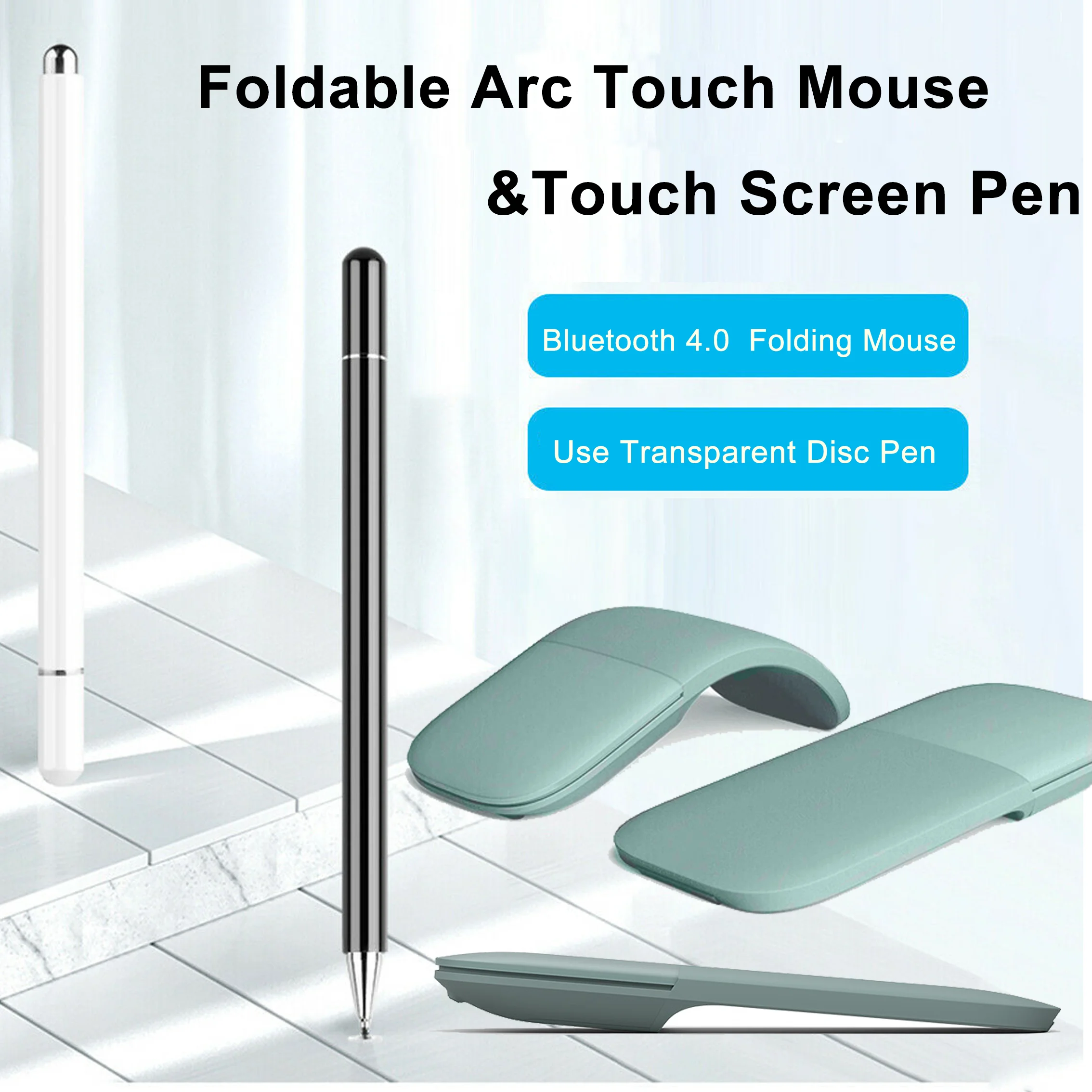 Rat-n-inal-mbrico-con-Bluetooth-4-0-Mouse-silencioso-plegable-de-1600 ...