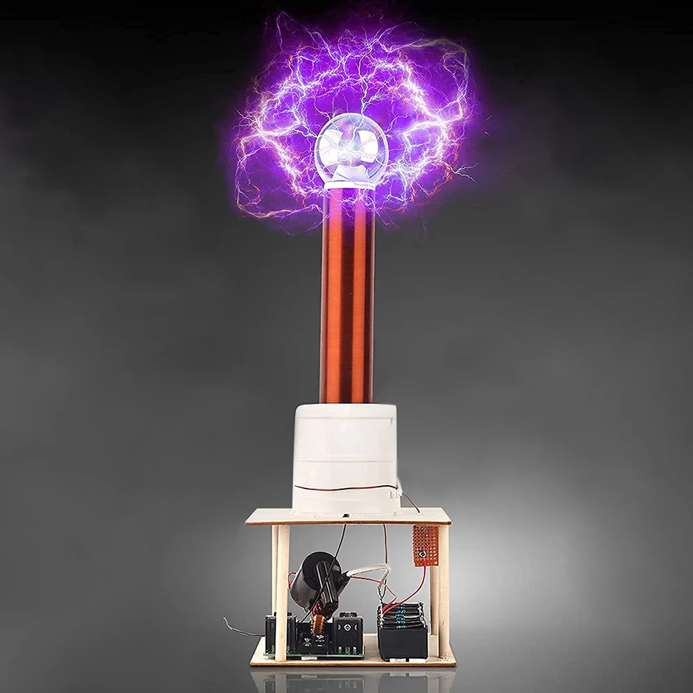 Tesla-Coil-Plasma-Generator-Spark-Gap-Mini-Ball-DIY-Electronic-Kit ...