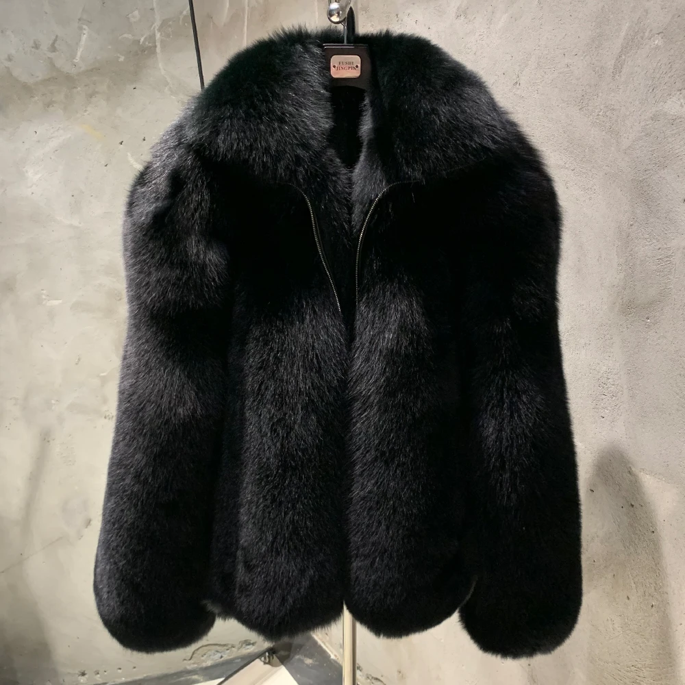 Fur-Coats-Long-Winter-Male-Female-Natural-Fox-Fur-Out-Wear-Full-Pelt ...