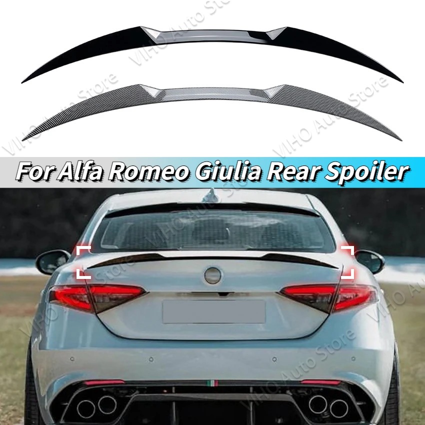 For Alfa Romeo Giulia Rear Spoiler Car Rear Trunk Spoiler Lip Wing Body ...
