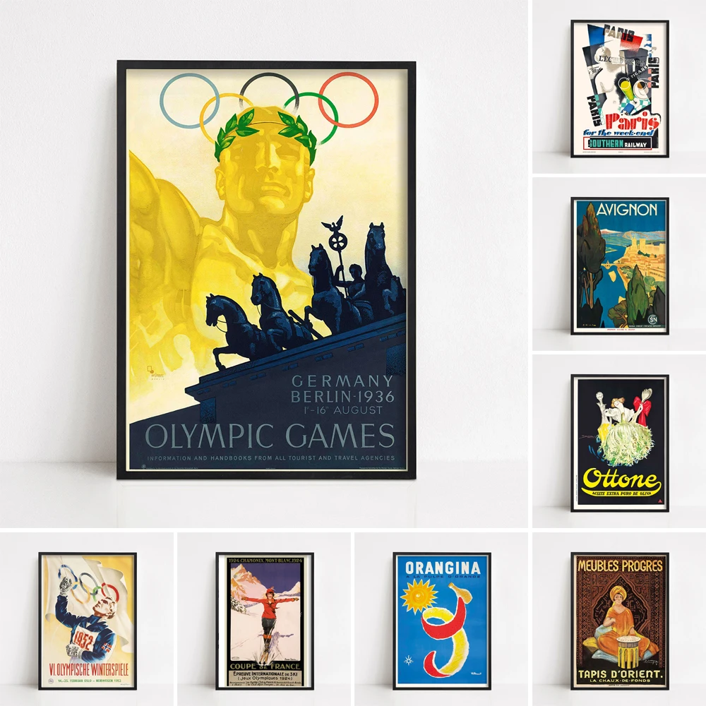 1936 Olympics Poster