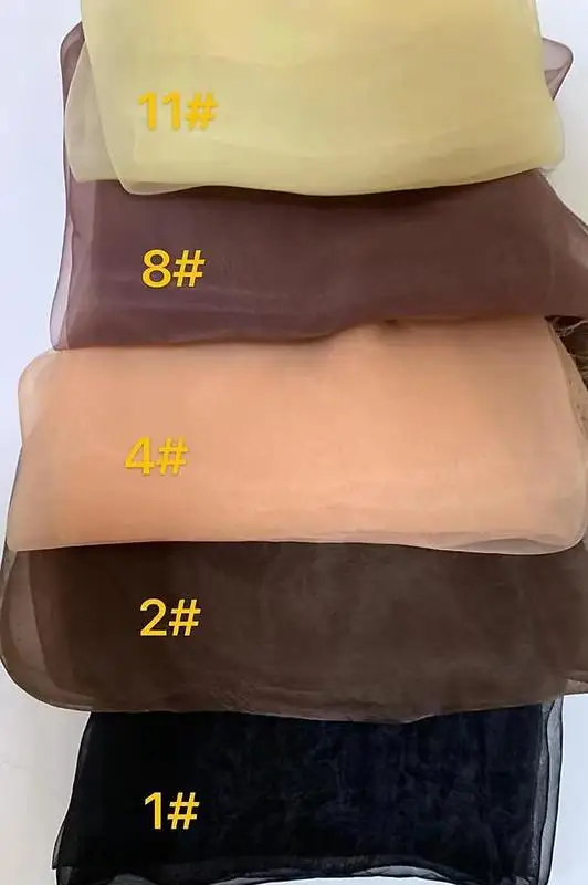 Extens-es-De-Cabelo-De-Fita-Invis-vel-Rede-De-Seda-Para-Fazer-Topper-De ...