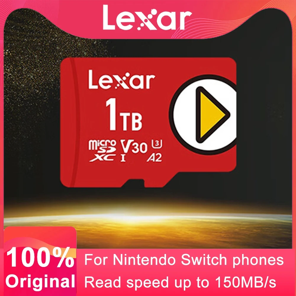 Original-Lexar-Play-MicroSDXC-128GB-A1-V10-TF-Card-256GB-512GB-V30-A2 ...