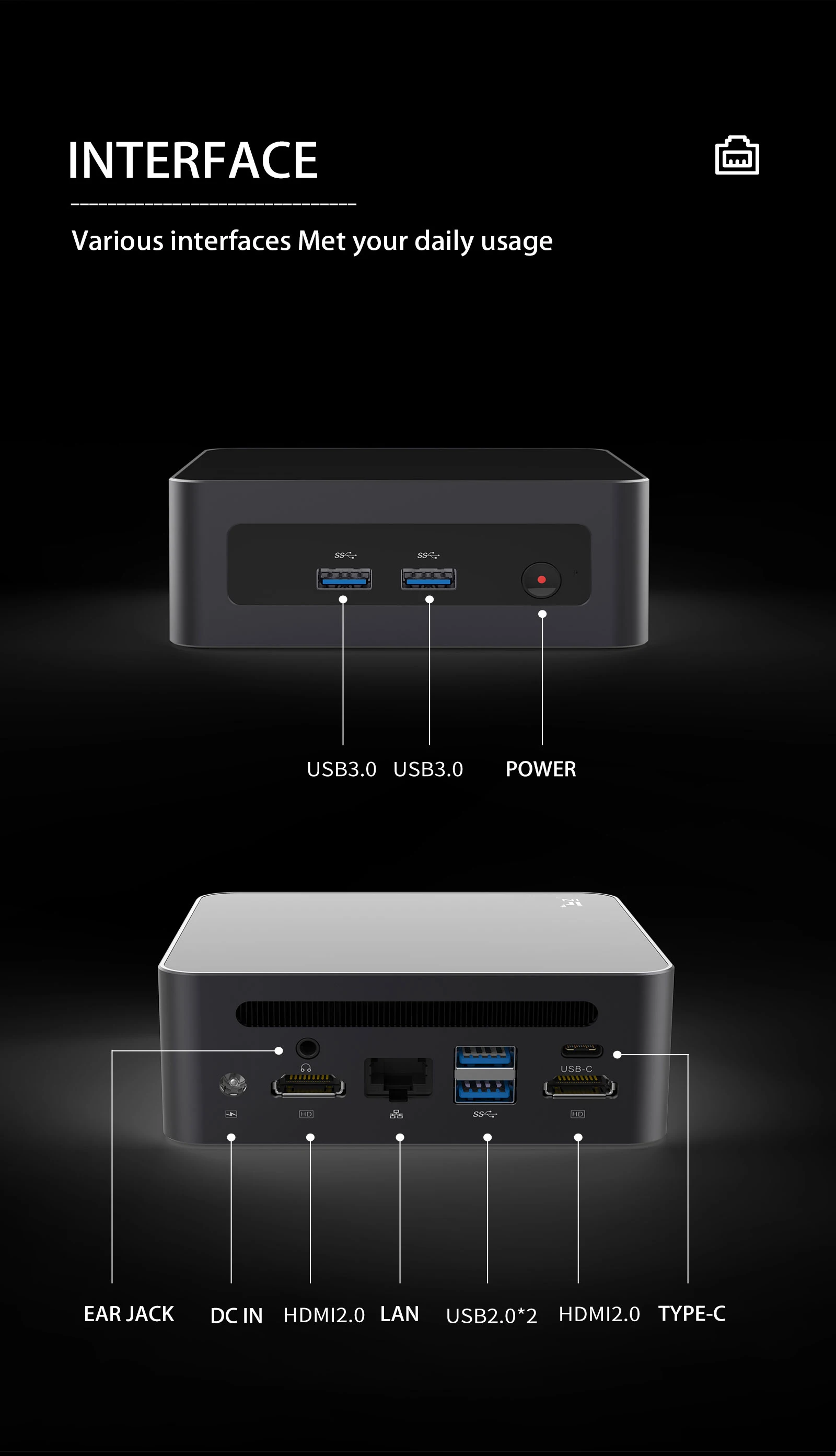 FIREBAT MN56 Mini PC Gamer AMD Ryzen 5 5600H Windows 11 DDR4 Nvme SSD ...