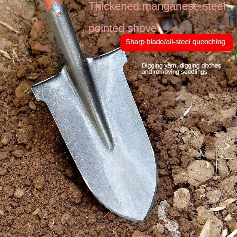 Gardening-tools-pointed-long-head-shovel-agricultural-narrow-shovel-all ...