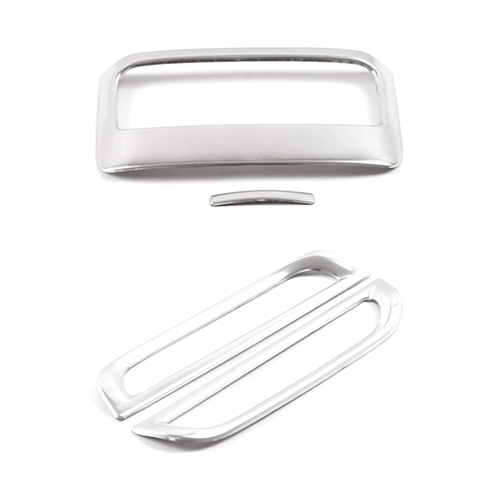Stainless-Steel-Car-Central-Control-Air-Outlet-Cover-Rear-Air-Vent-Trim ...