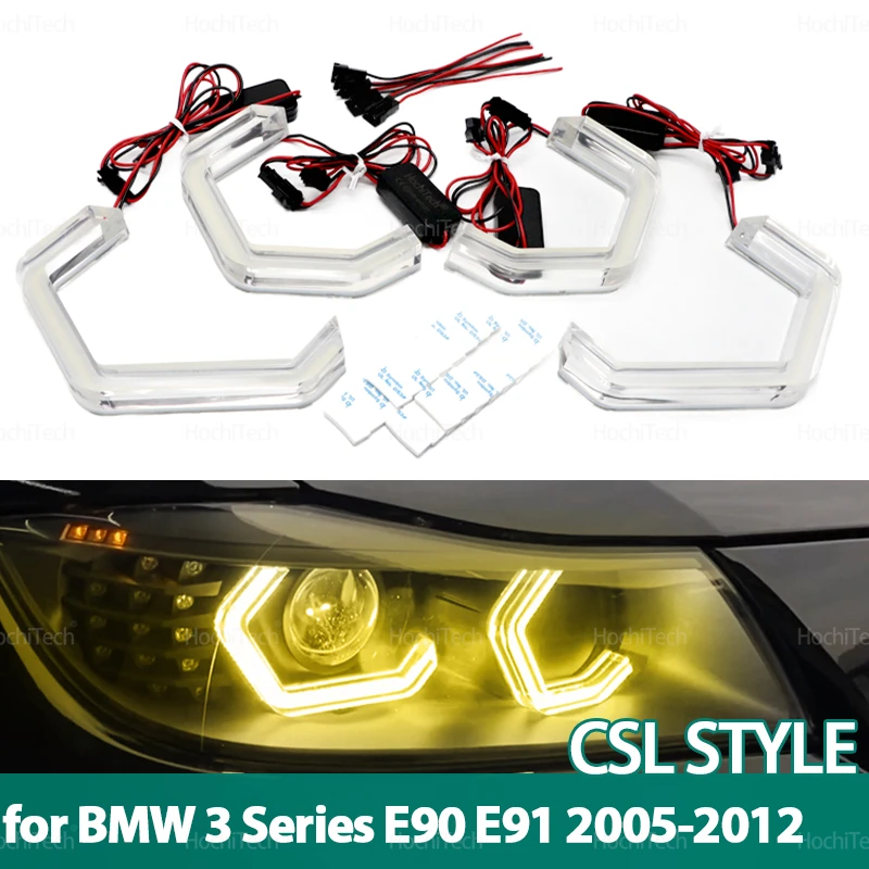 For BMW 3 Series E90 E91 2005-2012 Lemon Yellow CSL Style M4 Style ...