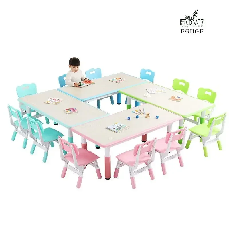 Kindergarten-tables-and-chairs-children-s-study-tables-lifting-special ...