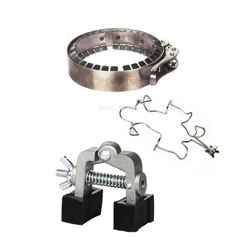 Reaction bottle clamp 304 stainless steel clamp split glass reaction ...