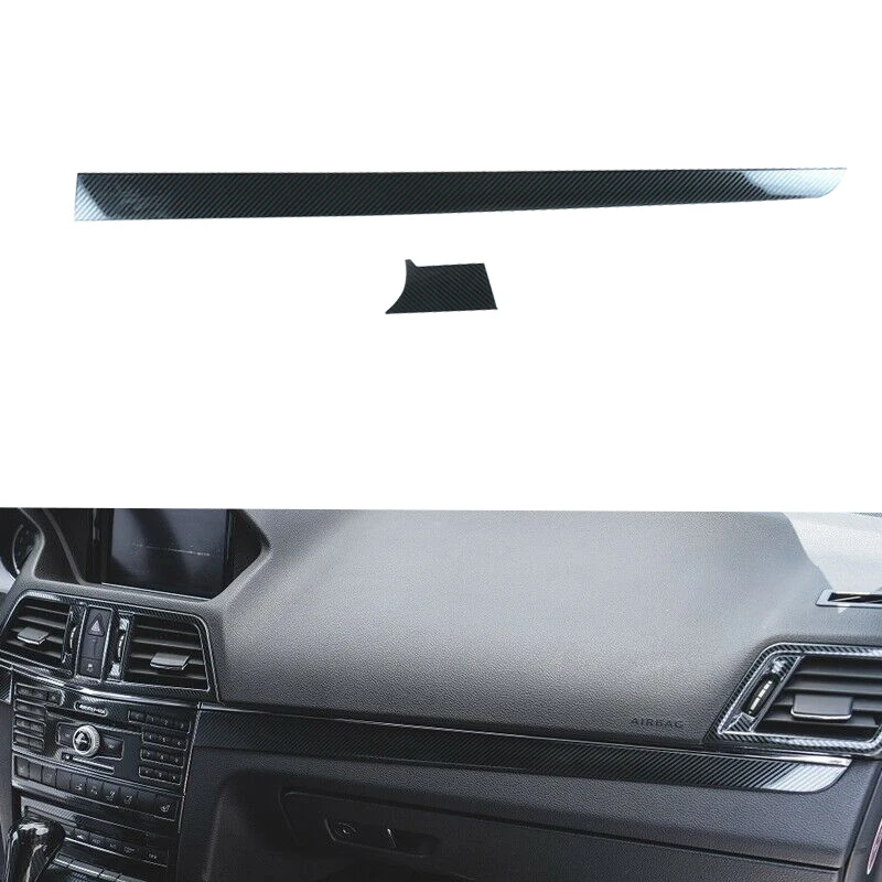 Car Center Console Dashboard Trim Cover Strip Black Fit for Mercedes ...