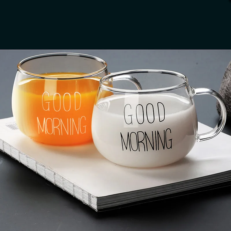 350ml-Letter-Printed-Transparent-Creative-Glass-Coffee-Tea-Mug-Drinks ...