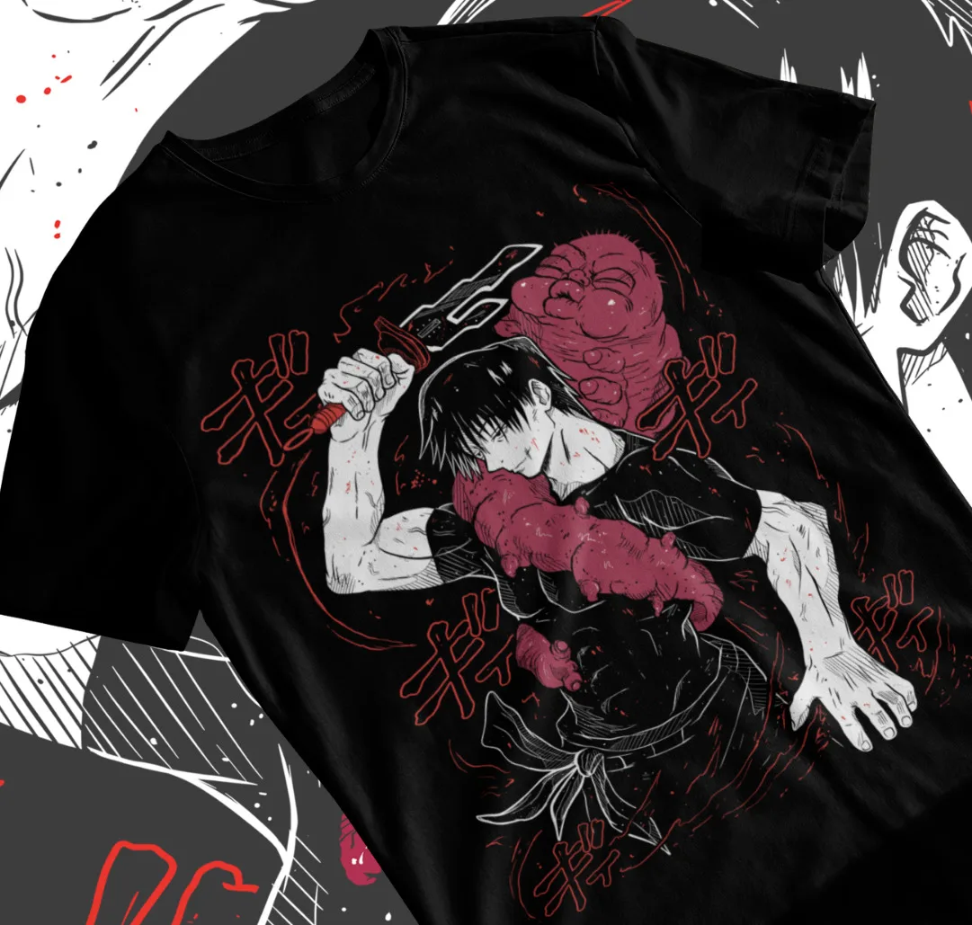 Jujutsu-Kaisen-Fushiguro-Toji-T-shirt-Anime-Horror-Short-Sleeve-Soft ...