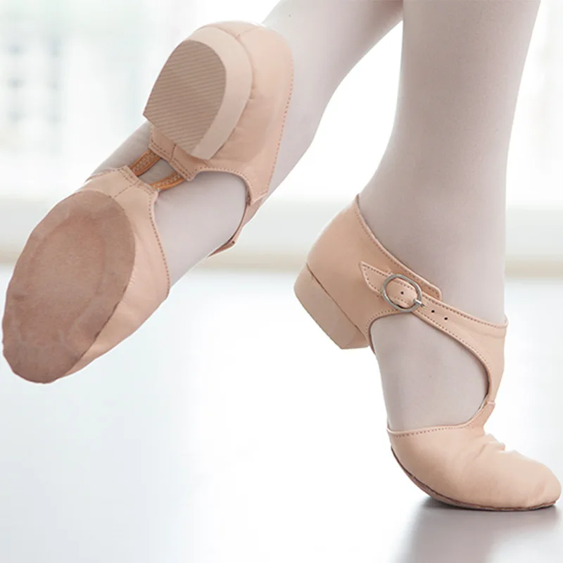 1pair/lot Genuine Leather Jazz Dance Shoes Women Ballet Dancing Shoe ...