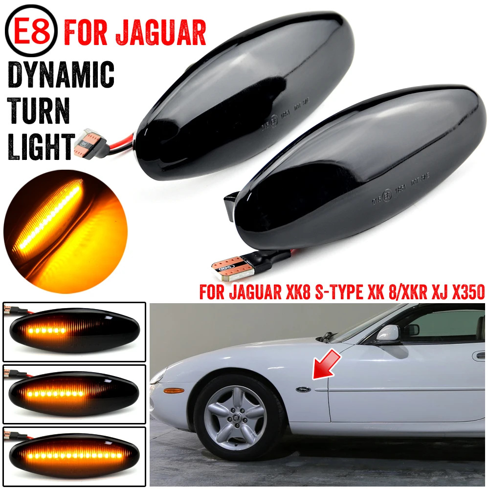 Side-Marker-Light-For-JAGUAR-XK8-S-Type-XK-8-XKR-XJ-X350-Dynamic-LED ...