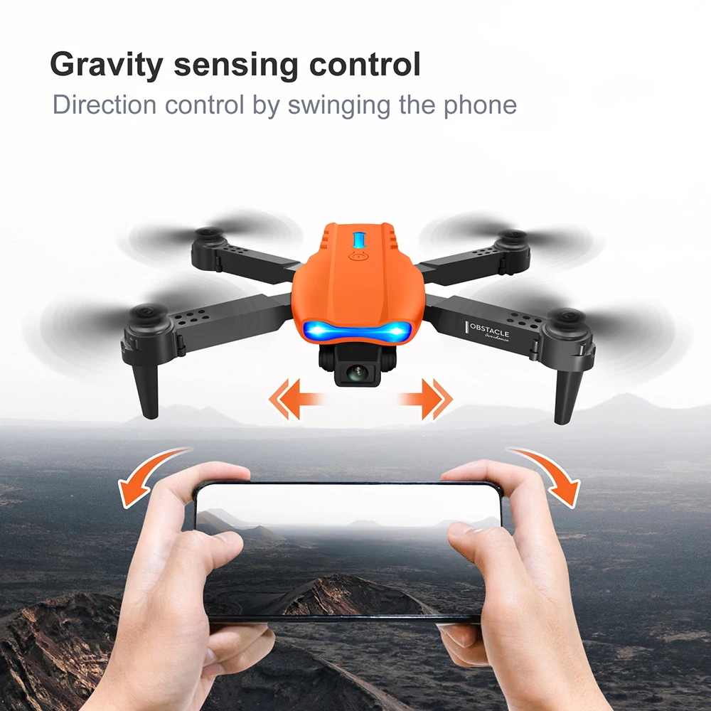 Orange 4k double 3b - Mini Drone 4K K3 Pro RC, Double caméra, WIFI FPV ...