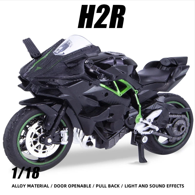 1-18-H2R-Alloy-Motorcycle-Model-Toy-Boy-Diecast-Metal-Vehicle-Fast-and ...