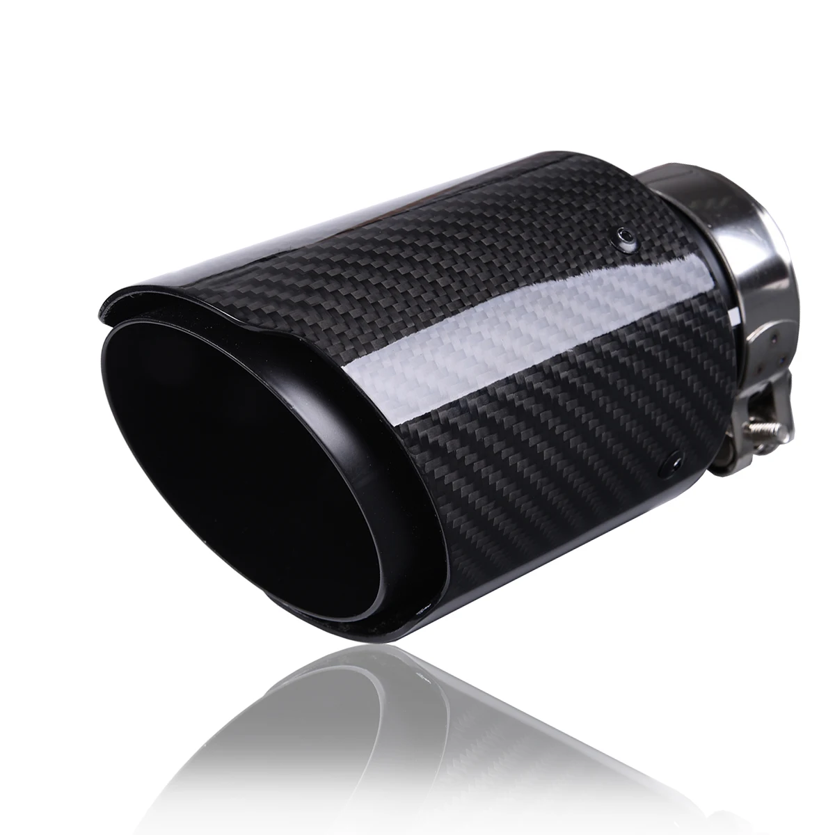 Car-Universal-M-Performance-Glossy-Carbon-Fiber-Exhaust-Muffler-Tip-for ...