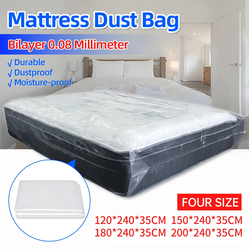 Mattress-Plastic-Packaging-Bag-Dustproof-Moisture-proof-Cover-Moving ...