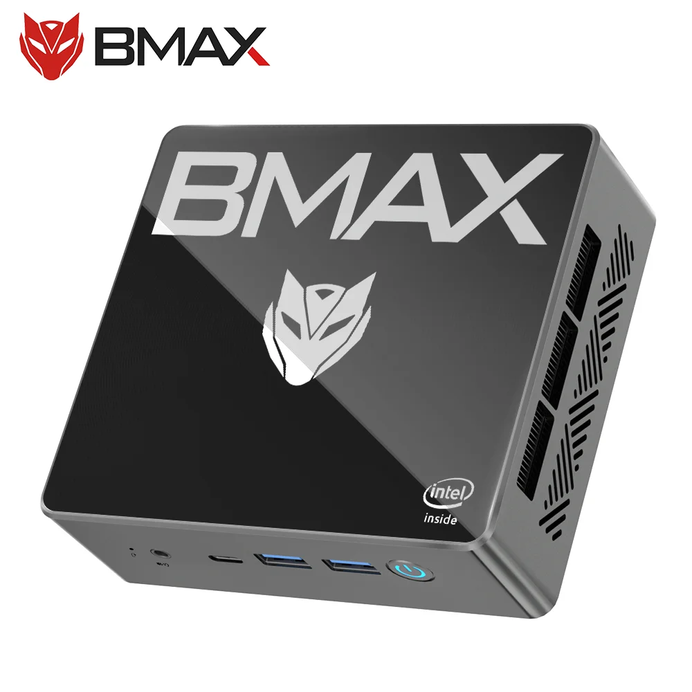 BMAX B4 Plus Mini PC Windows 11 PC Intel N100 16GB DDR4 512GB SSD 2*HDMI 1*Type-C Supports 4K ...