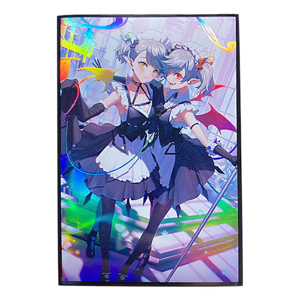 50PCS-63-90mm-Labrynth-Anime-Card-Sleeves-Shining-Flash-Board-Game ...