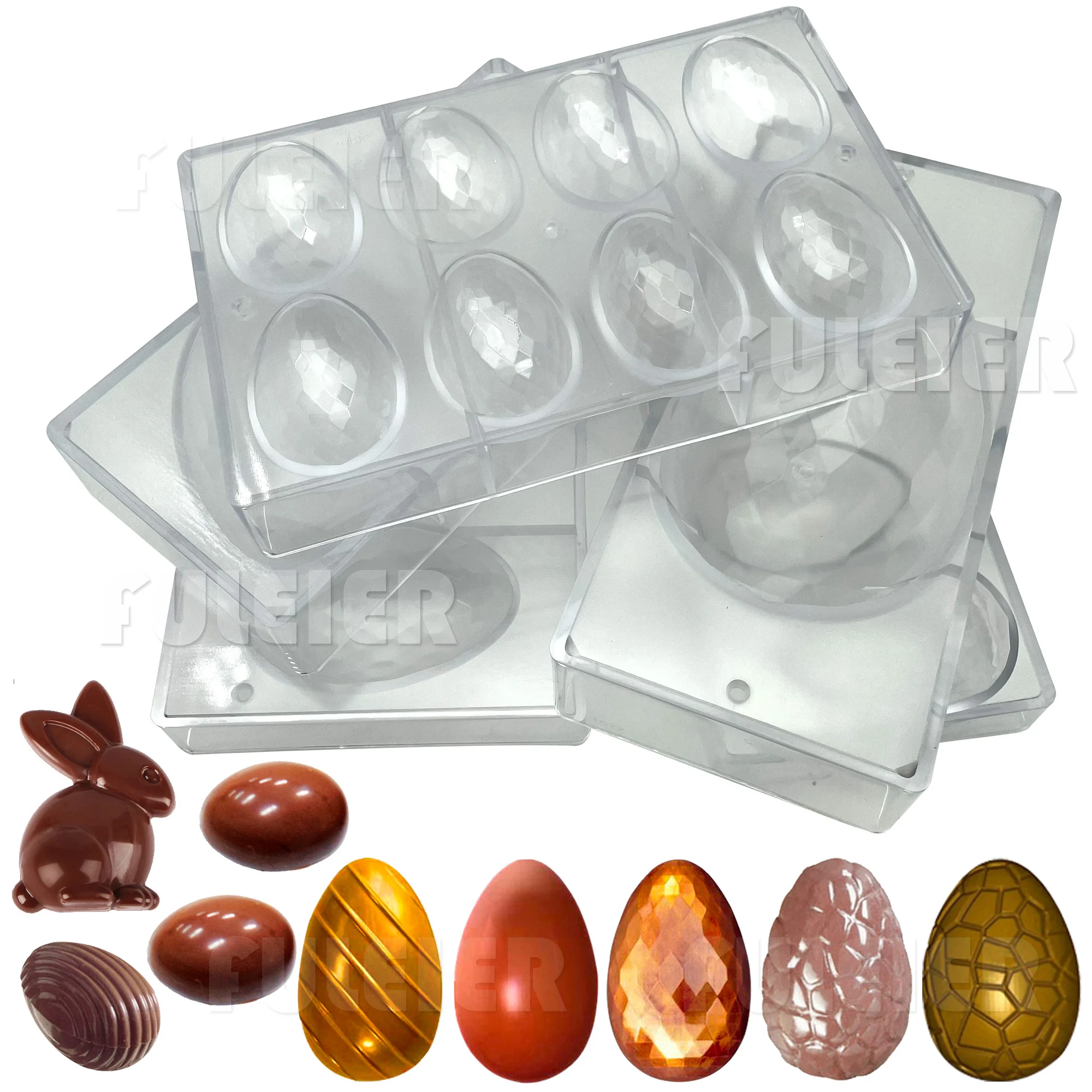 DIY-Rabbit-Easter-Egg-Chocolate-Mold-Polycarbonate-Chocolate-Mold ...