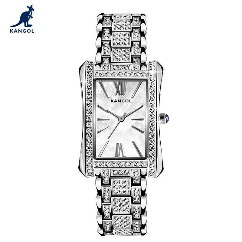 Kangol Kangaroo Automatic Quartz Watch Fashion Square Luxury Women ...