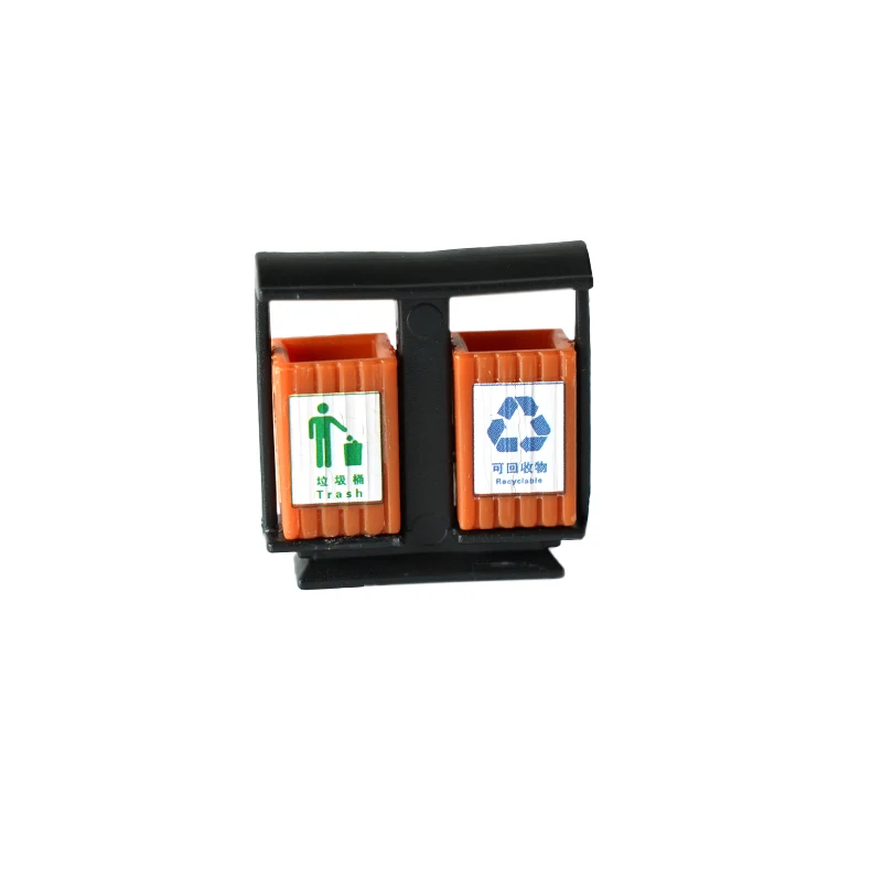 2pcs/Set Dollhouse Miniature Mini Garbage Trash Can Rubbish Bin Toy HO ...