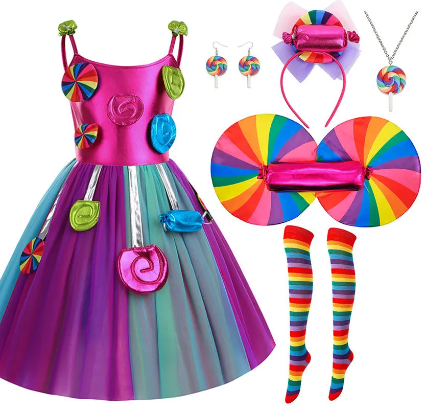 Halloween-Costumes-Kids-Girl-Sweet-Candy-Princess-Dress-Children ...