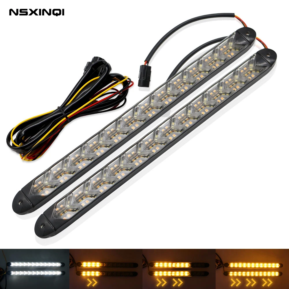 2pcs-12LED-Car-Daytime-Running-Light-12V-DRL-Driving-Turn-Signal-Fog ...