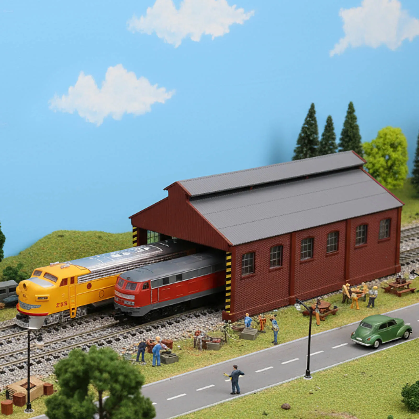 Evemodel N Scale 1:160 לא נבנה Loco תחזוקת בנייה חנות סריבה JZN5531P ...