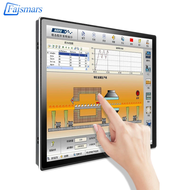 Industrial-capacitive-touchscreen-computer-PC-waterproof-Front-Aluminum ...
