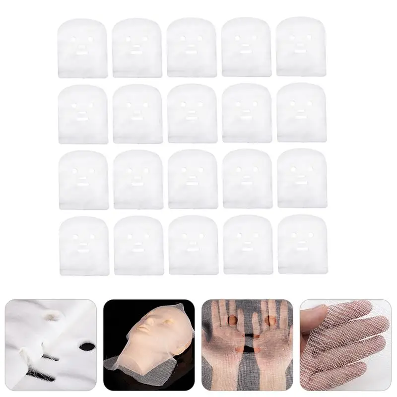 100pcs-Skin-Care-Pre-cut-Gauze-Face-Gauze-Cover-Thin-Face-Gauze-Mask ...