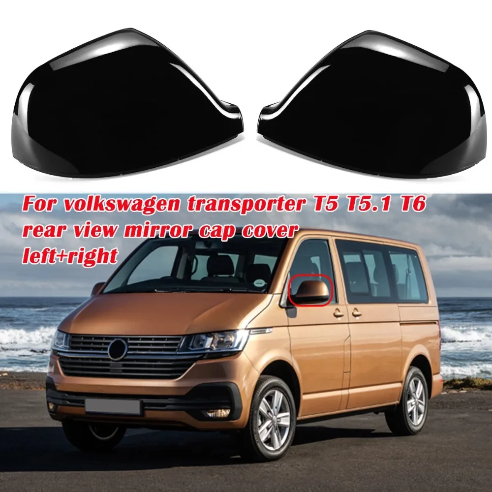 2Pcs Glossy Car Rear View Side Mirror Replacement Cover Cap For VW For ...