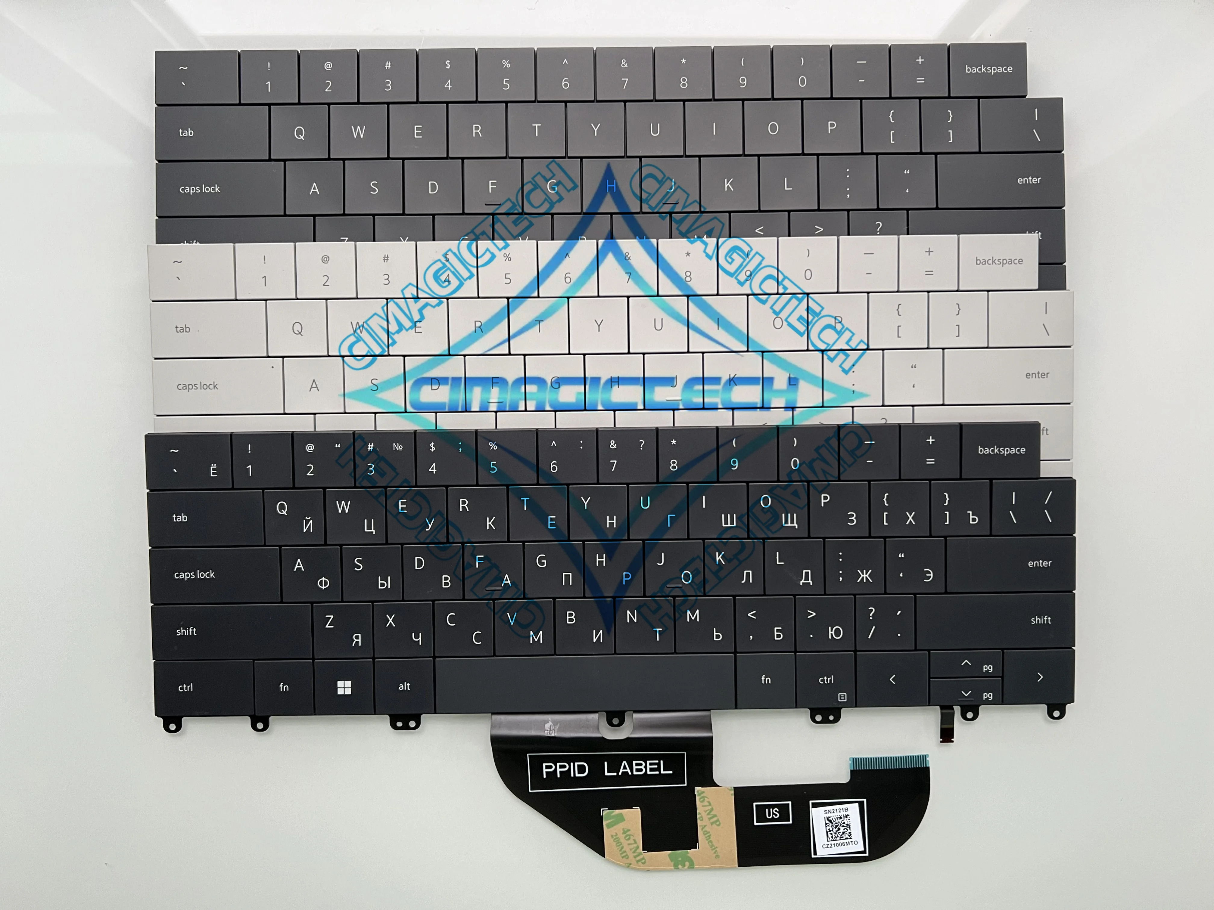 New US English Russian RU Backlit Backlight For DELL XPS 13 PLUS 9320 ...