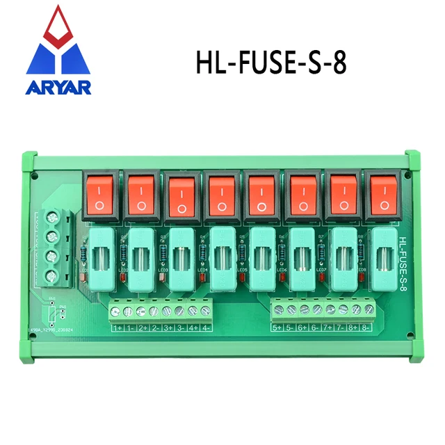 Bus Bar Wall Mount 12 Channel Rocker Switch AC 115V 230V Power ...
